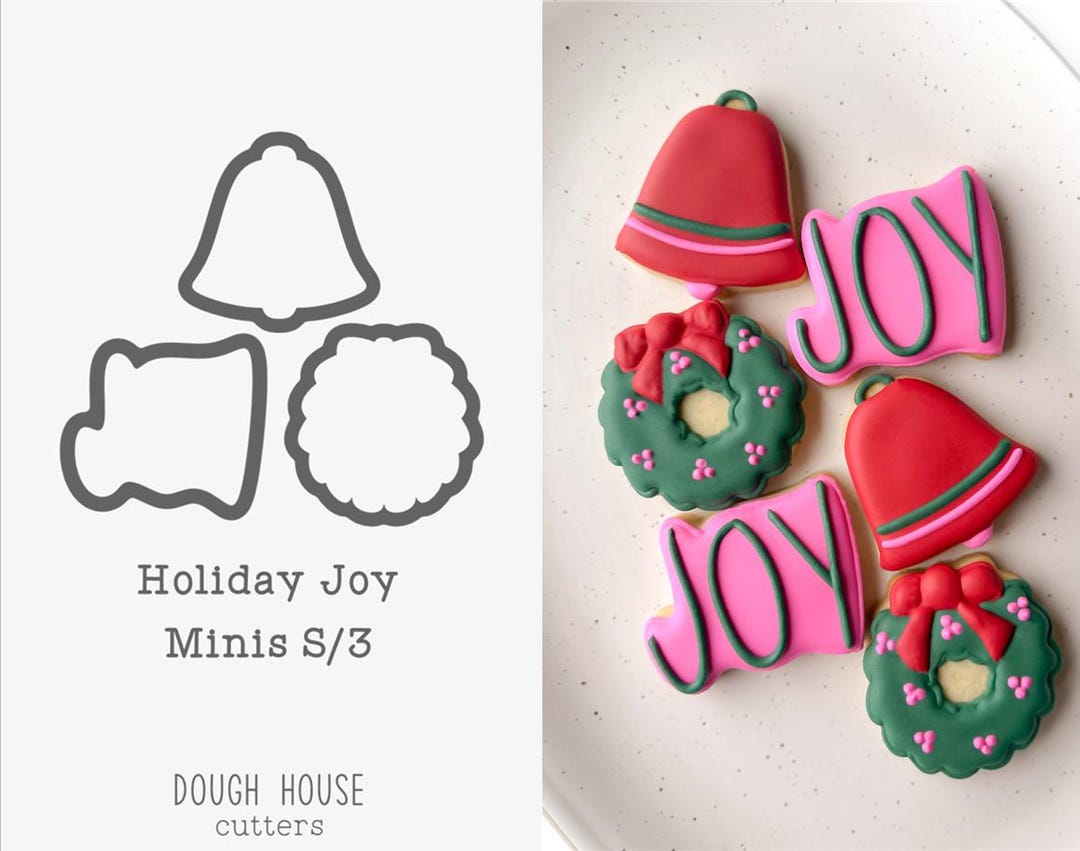 Holiday Joy Minis S/3 Cookie Cutters - Etsy
