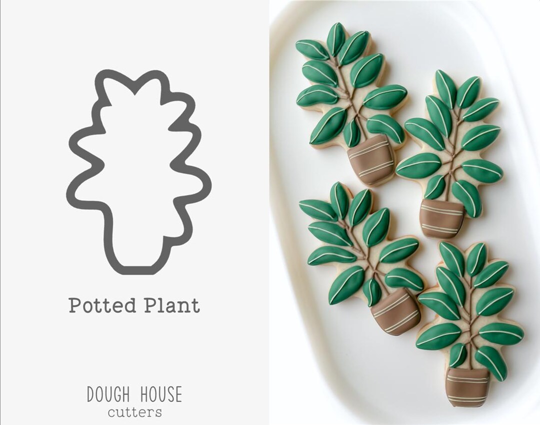 Potted Plant Cookie Cutter - Etsy