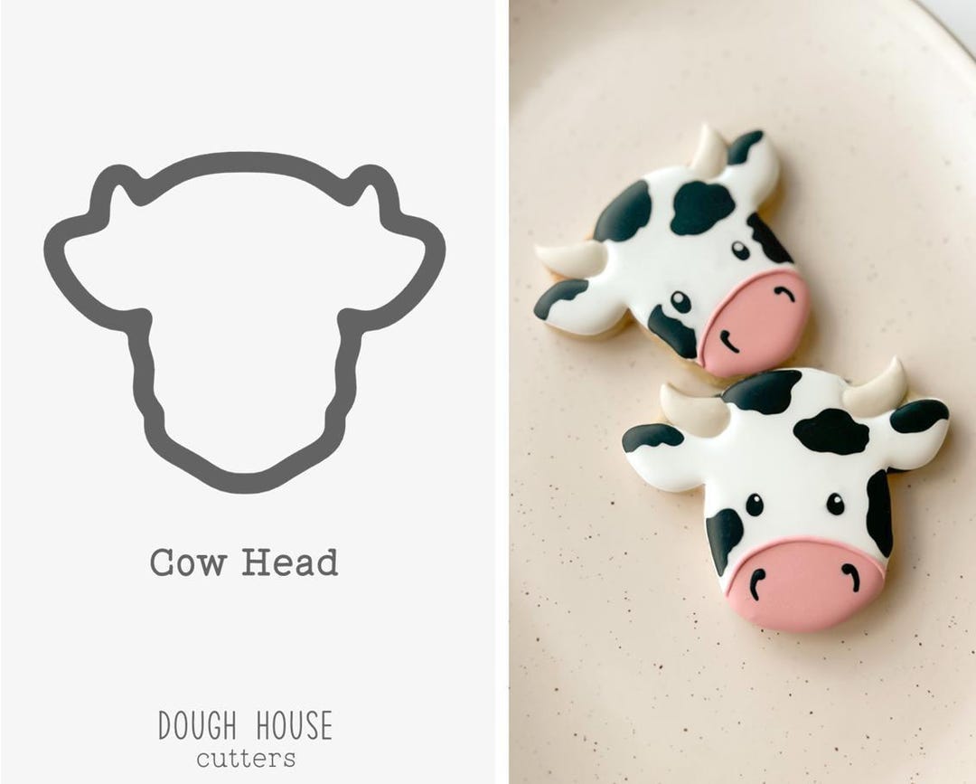 Cow Head Cookie Cutter - Etsy