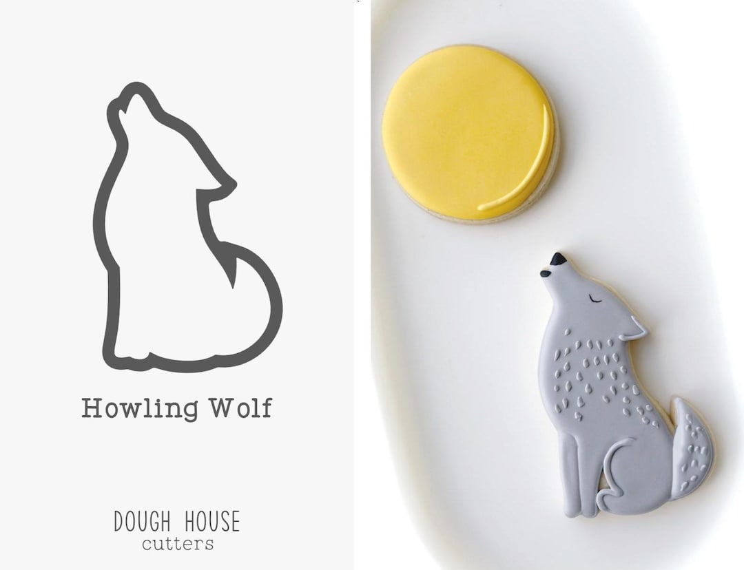 Howling Wolf Cookie Cutter - Etsy