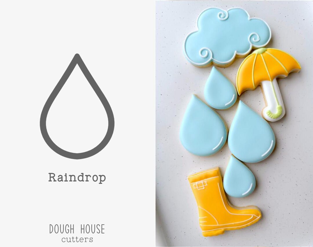 Raindrop Cookie Cutter - Etsy