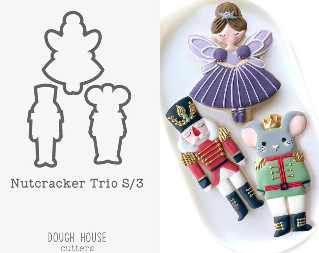 Nutcracker Trio S/3 Cookie Cutters - Etsy