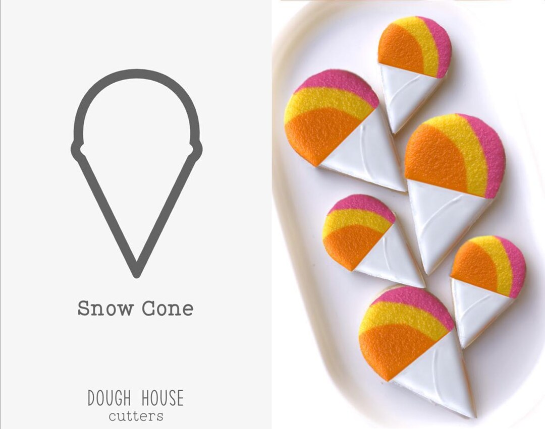 Snow Cone Cookie Cutter - Etsy