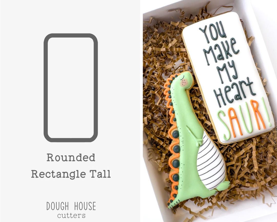 Rounded Rectangle Tall Cookie Cutter - Etsy