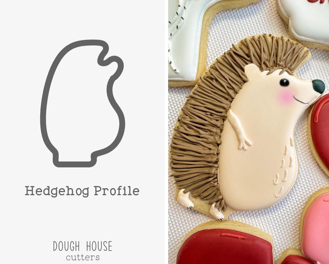 Hedgehog Profile Cookie Cutter - Etsy
