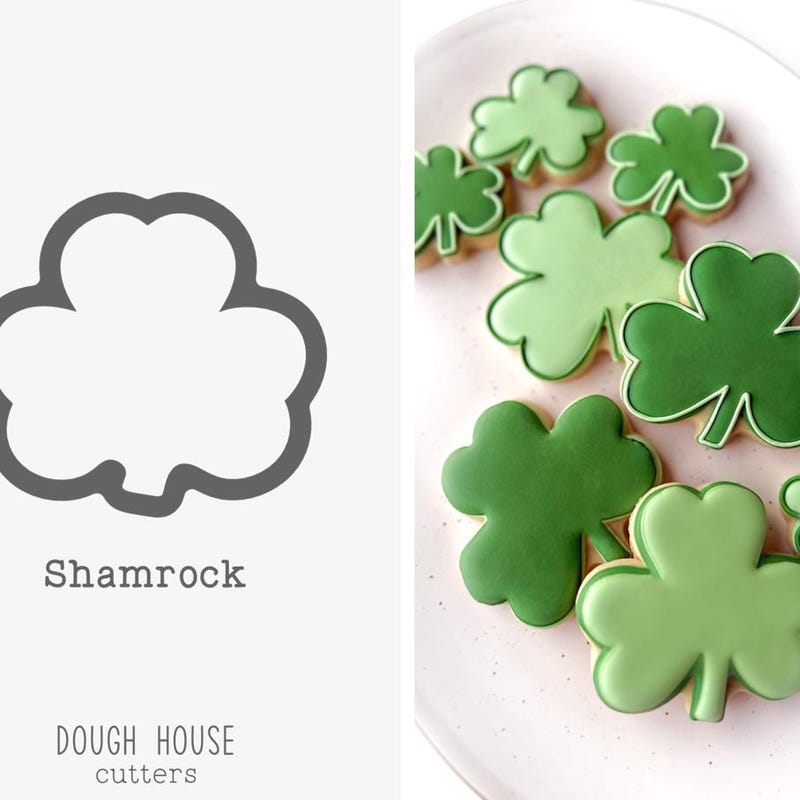 Shamrock Cookies - Etsy