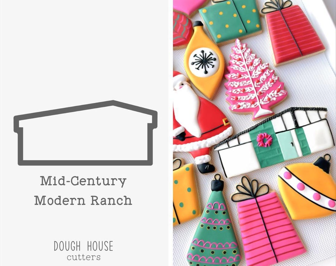 Mid-century Modern Ranch Cookie Cutter - Etsy