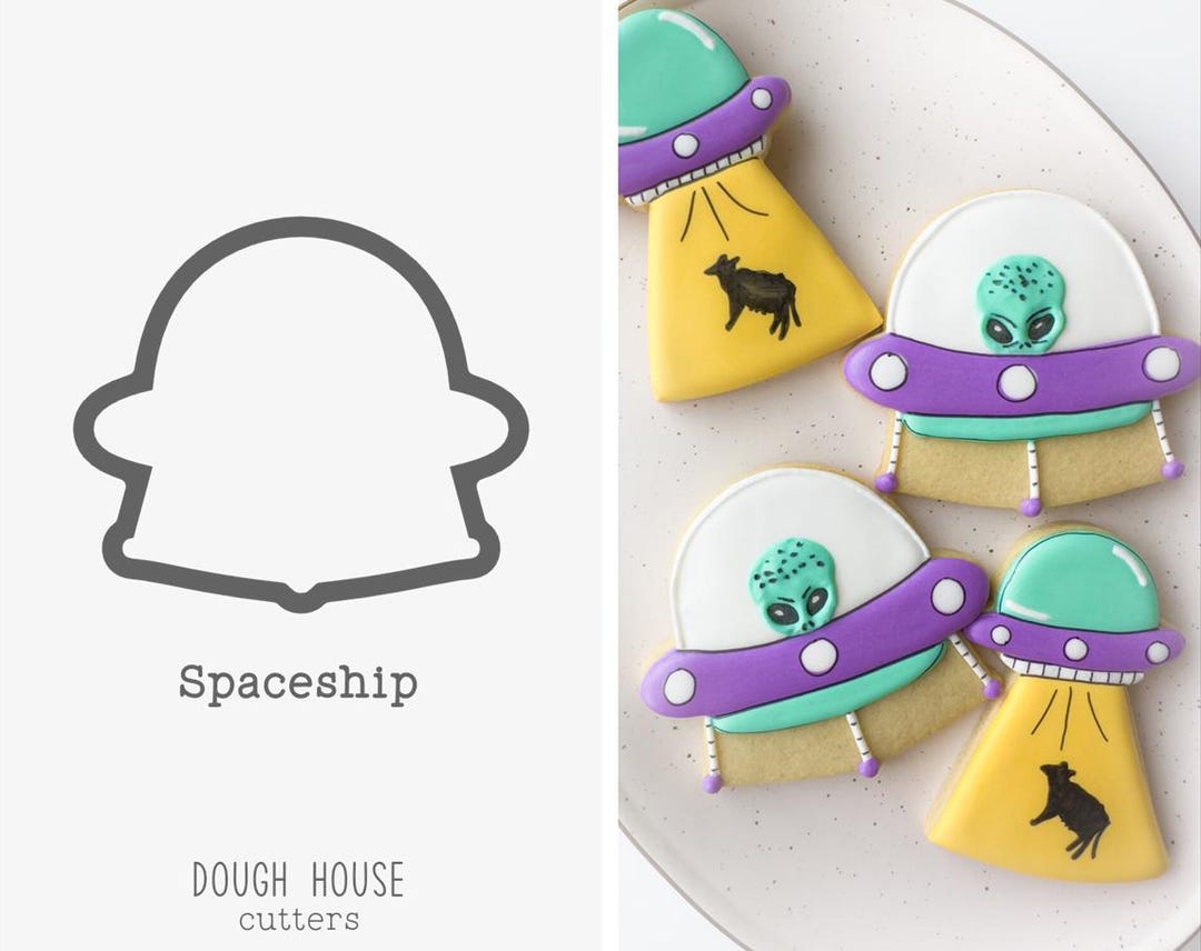 Spaceship Cookie Cutter - Etsy