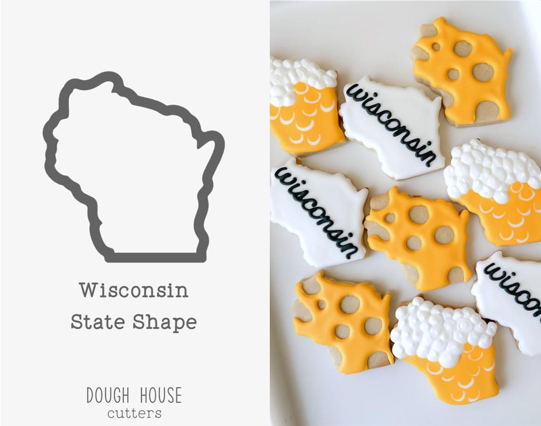 Wisconsin State Shape Cookie Cutter - Etsy