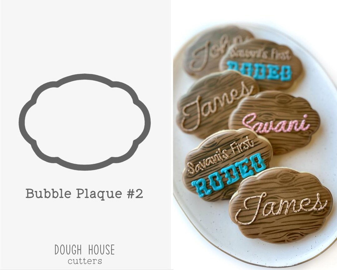 Bubble Plaque #2 Cookie Cutter - Etsy