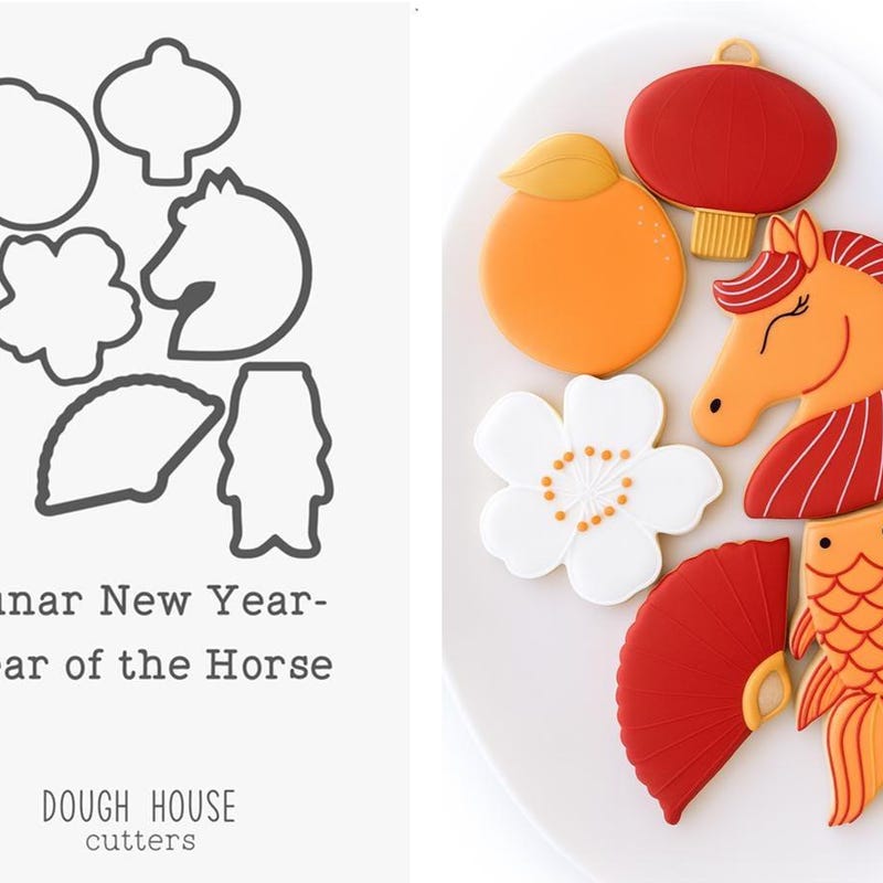 Lunar Horse Cookie Cutter - Etsy