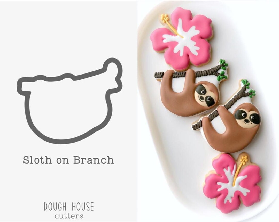 Sloth on Branch Cookie Cutter - Etsy