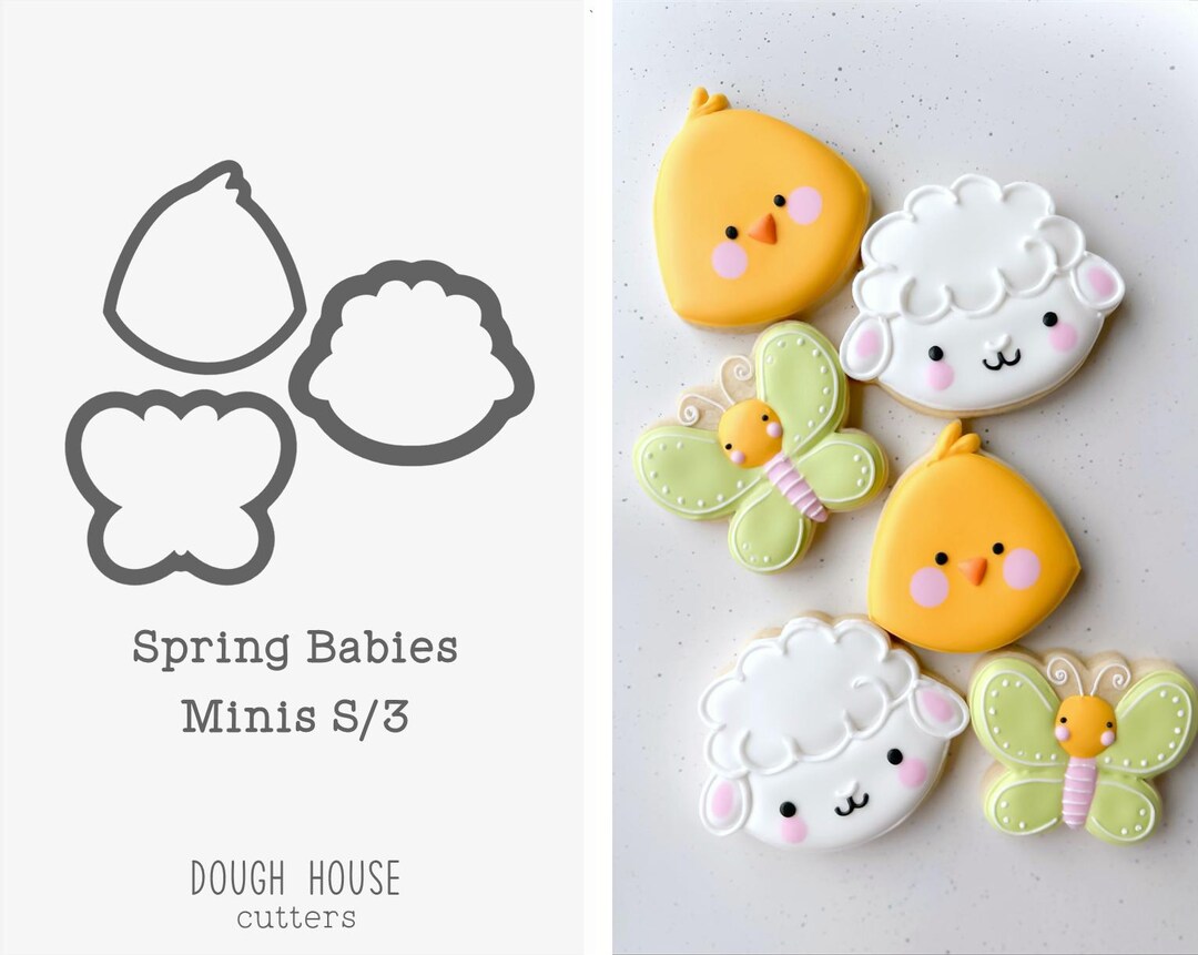 Spring Babies Minis S/3 Cookie Cutters - Etsy