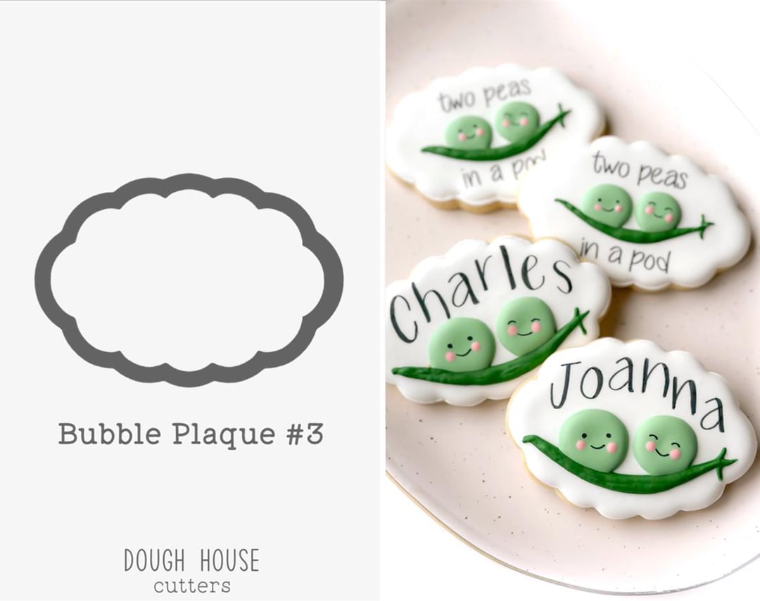 Bubble Plaque #3 Cookie Cutter - Etsy