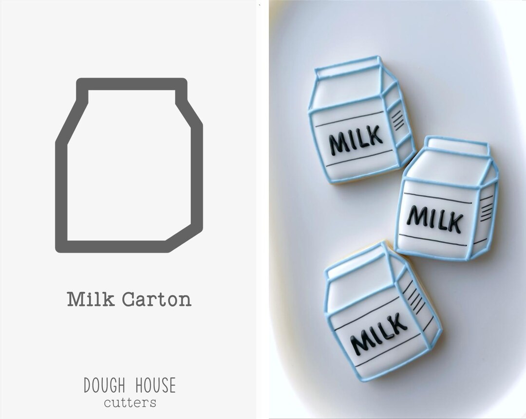 Milk Carton Cookie Cutter - Etsy