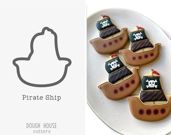 Pirate Ship ( 8 Piece Pirate Set) - Cookie Cutter - Etsy