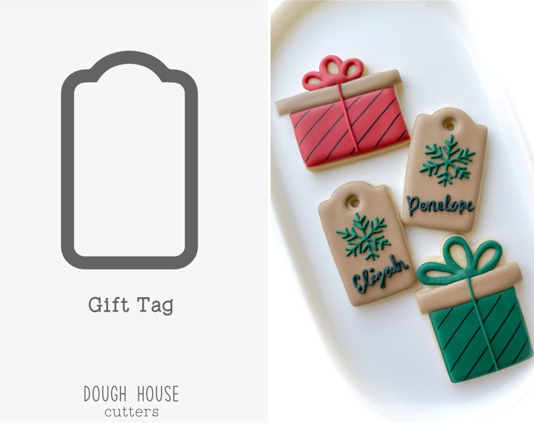 Gift Tag Cookie Cutter - Etsy