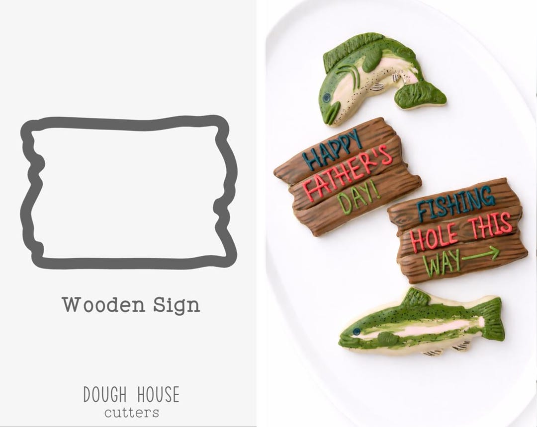 Wooden Sign Cookie Cutter - Etsy