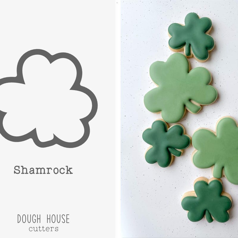 Shamrock Cookies - Etsy