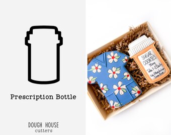 Prescription Rx Bottle Pill Jar Cookie Cutter - Etsy