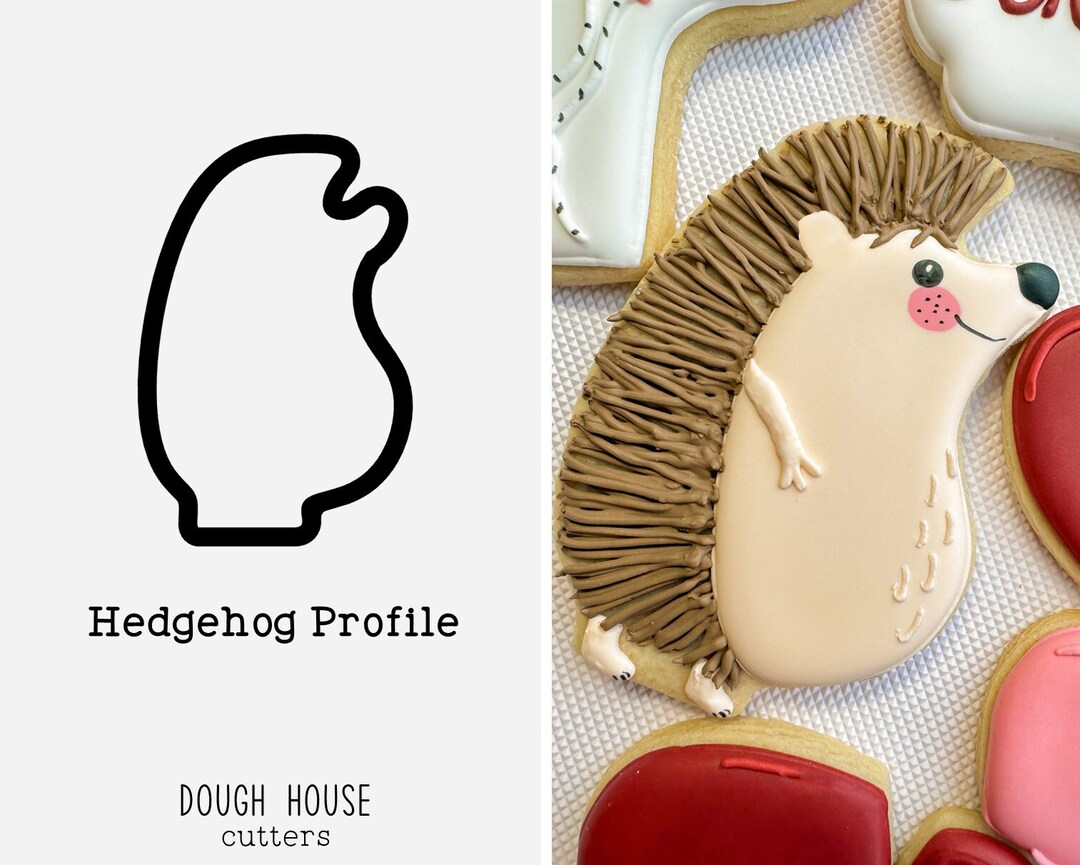 Hedgehog Profile Cookie Cutter - Etsy