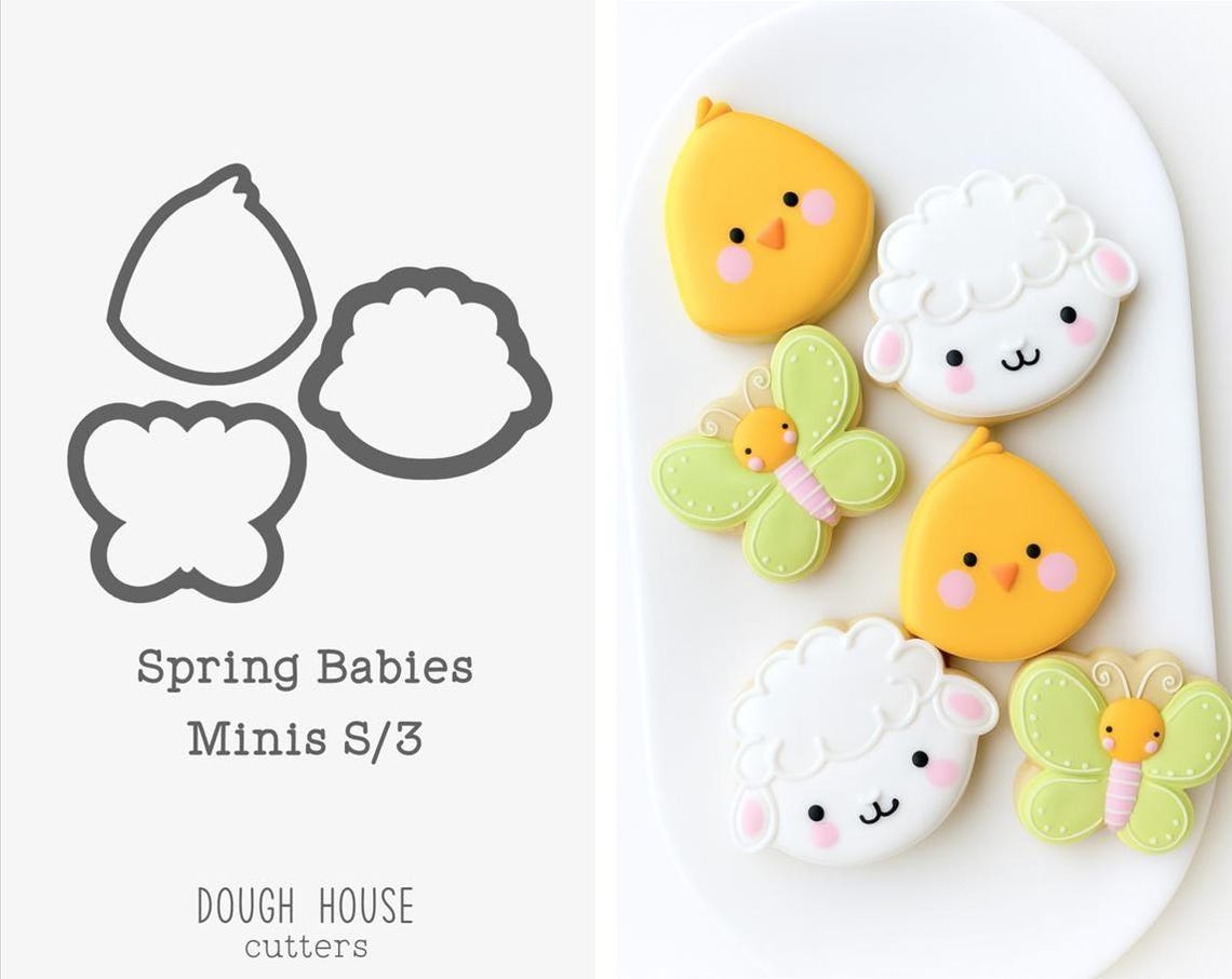 Spring Babies Minis S/3 Cookie Cutters - Etsy