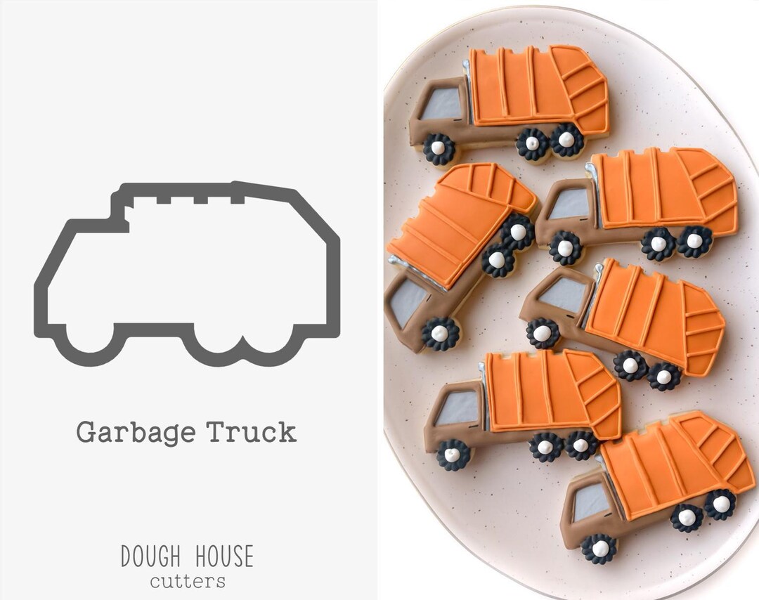 Garbage Truck Cookie Cutter - Etsy