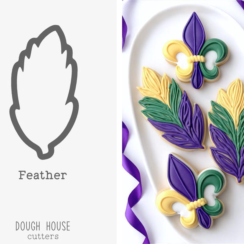 Feather Cookie - Etsy