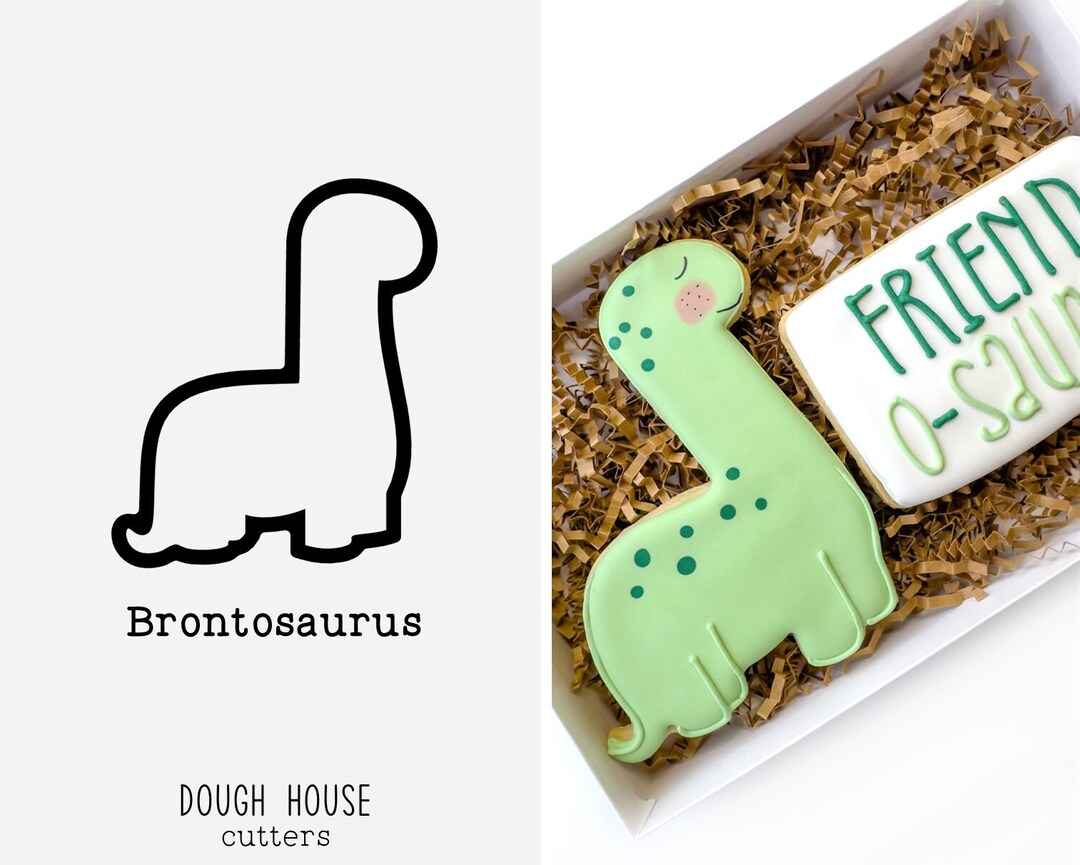 Brontosaurus Cookie Cutter - Etsy