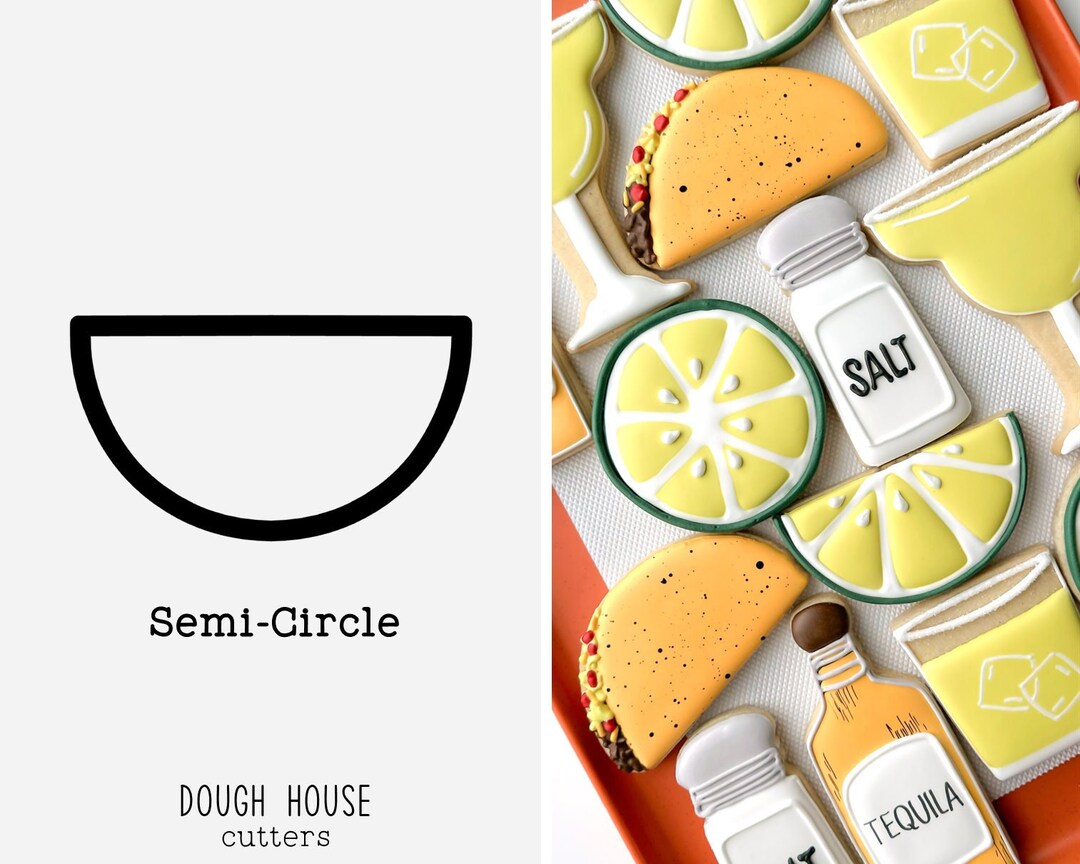Semi-circle Cookie Cutter - Etsy