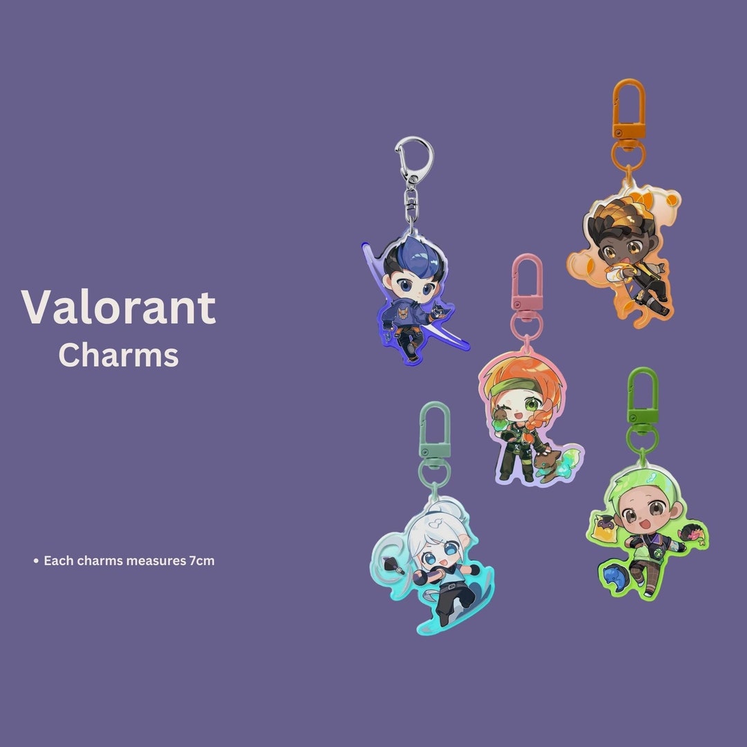 Valorant Character Keychain Charms - Etsy