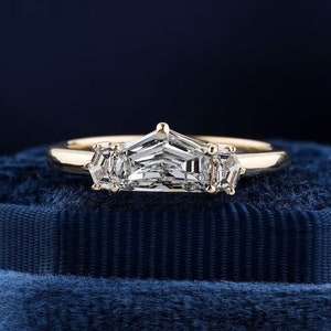 Cadillac Diamond Ring,1 CT Moissanite Diamond Engagement Ring, Antique ...