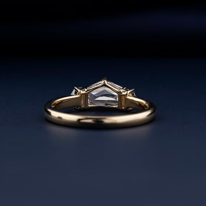 Cadillac Diamond Ring,1 CT Moissanite Diamond Engagement Ring, Antique ...