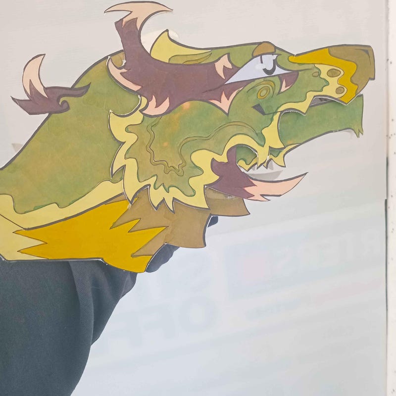 Paper Dragon Puppet Base - Etsy