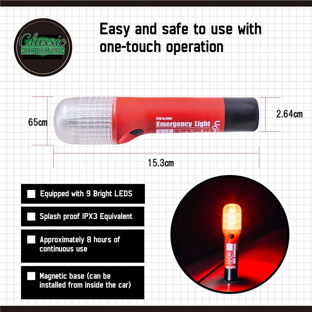 LED Emergency Flare With Holder - Etsy