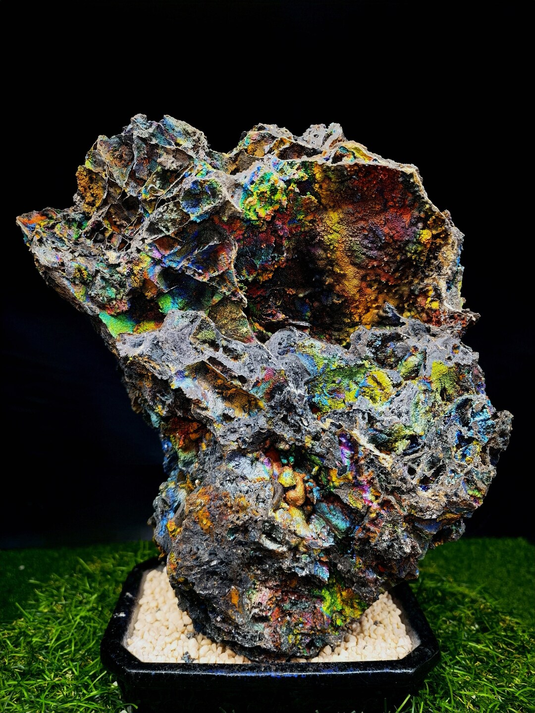 114)top Premium Huge Rainbow Color Iridescent Goethite ,rare , Hematite ...