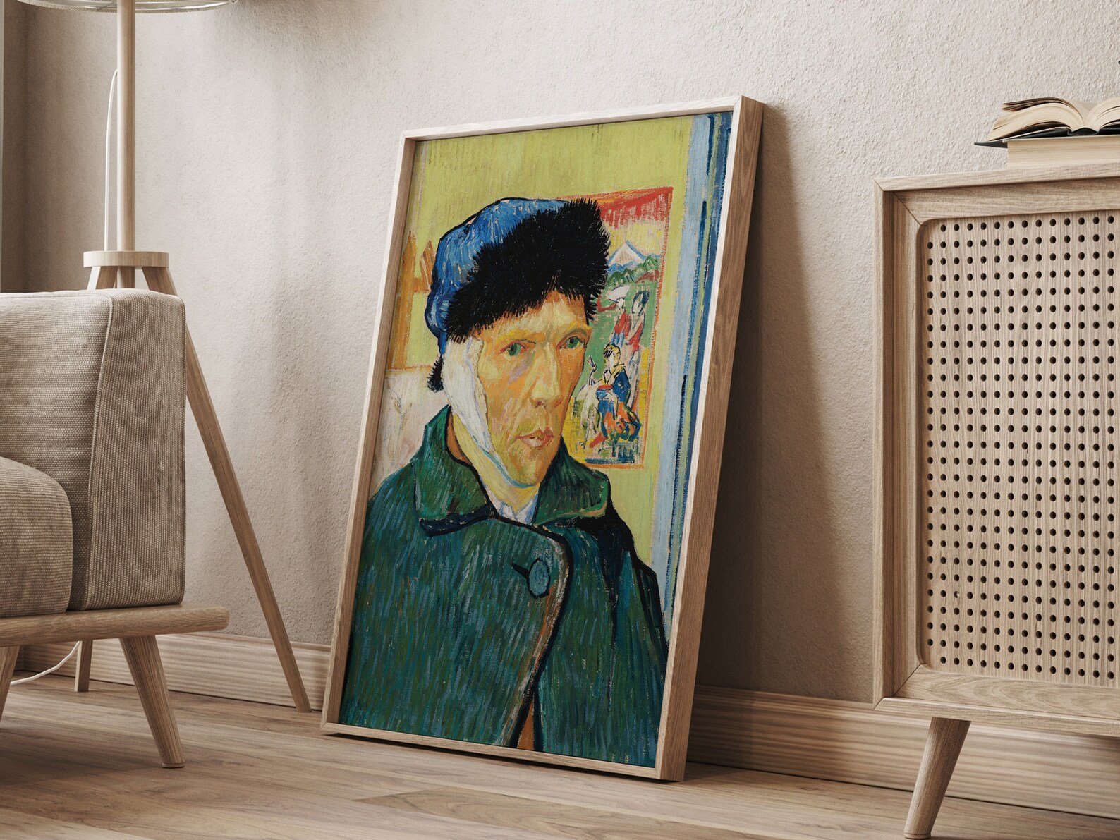 Self-portrait With Bandaged Ear, Vincent Van Gogh, Famous Painting ...
