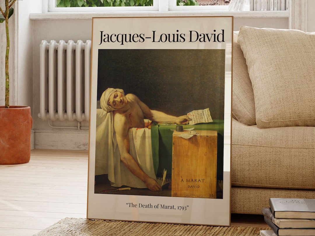 The Death of Marat, Jacques Louis David, Famous Painting, Painting ...