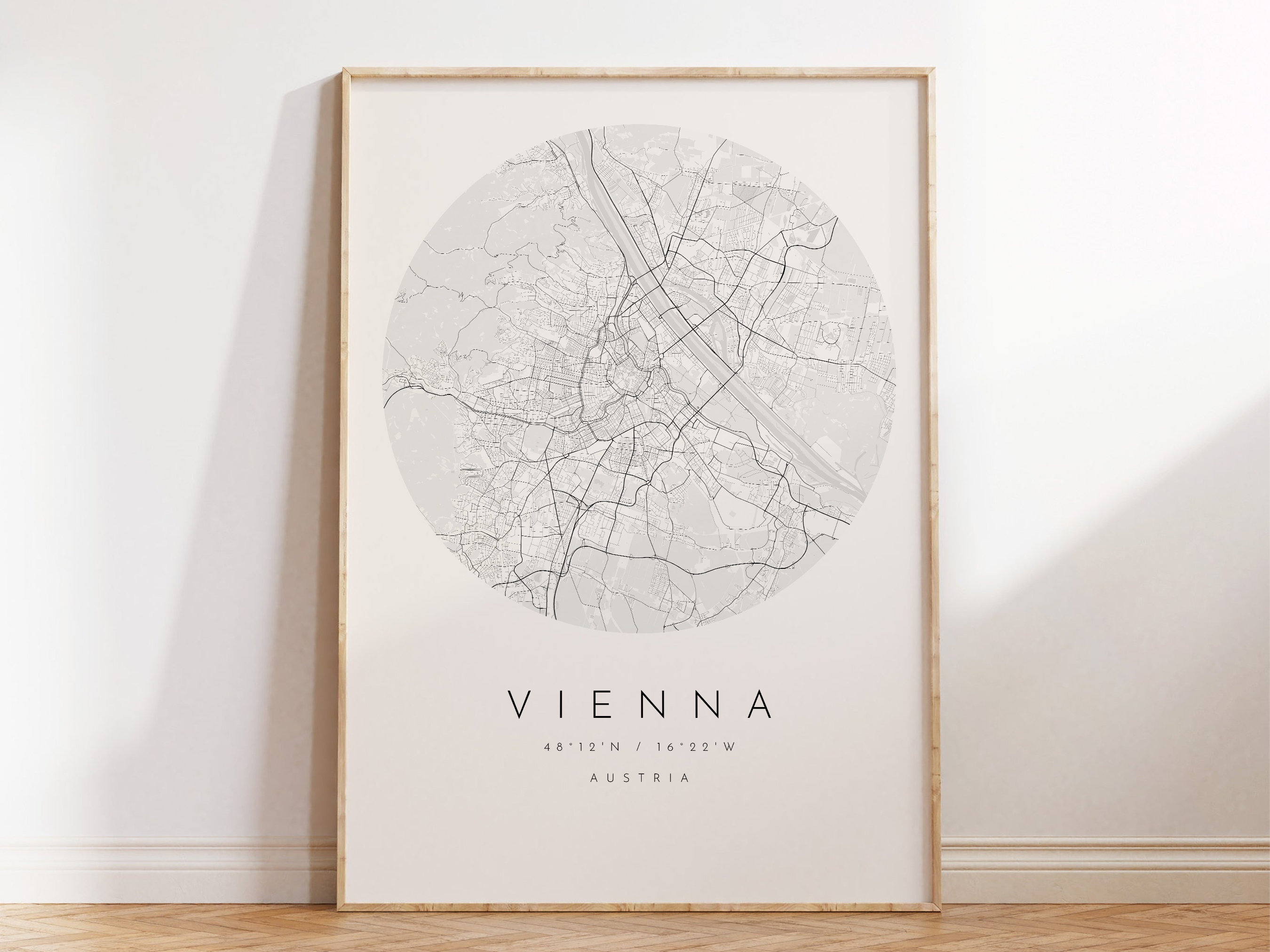 Vienna Map Print, Vienna City, Vienna Map Poster, City Map Print ...