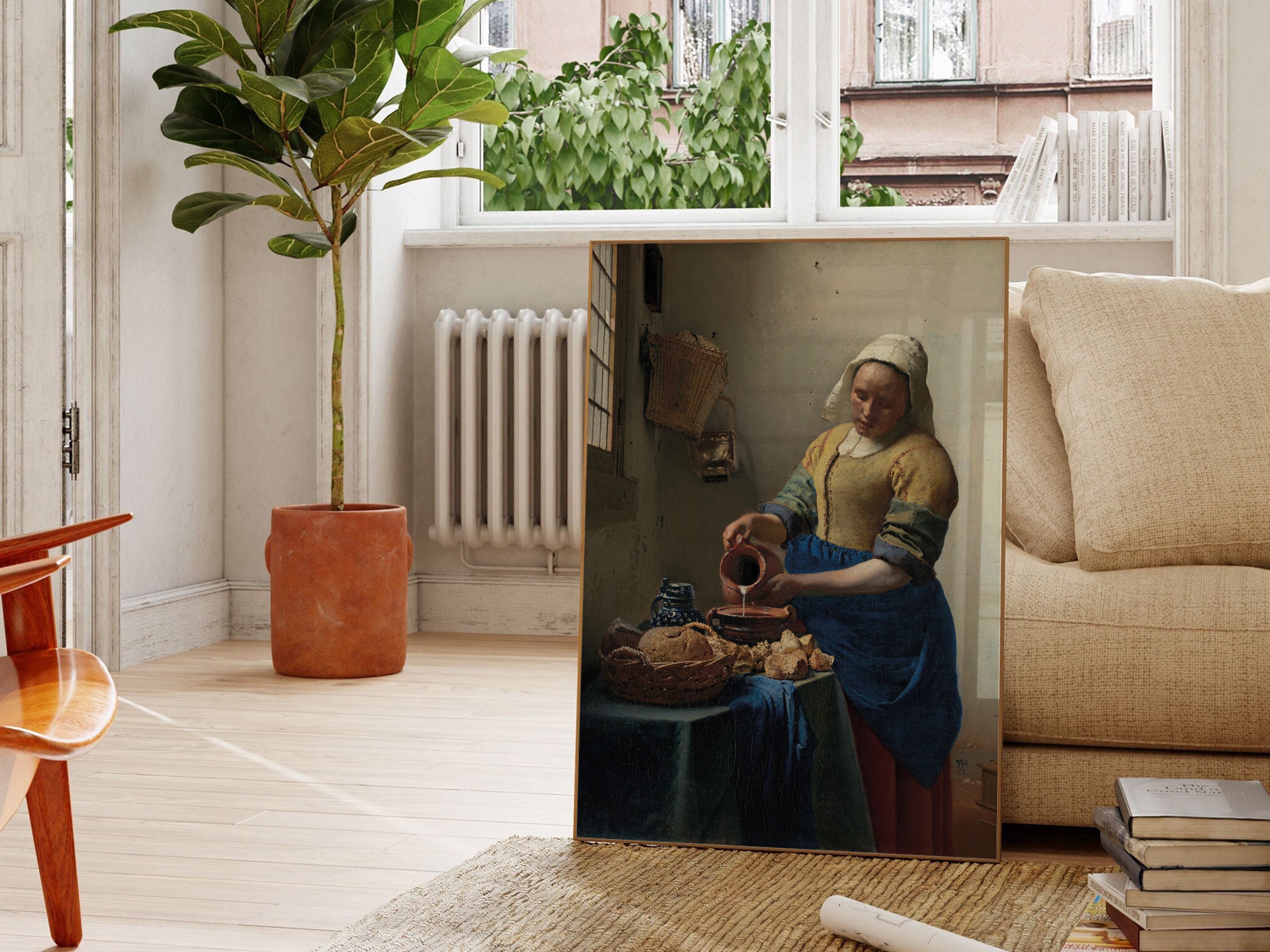 The Milkmaid, Johannes Vermeer, Famous Painting, Classic Painting ...