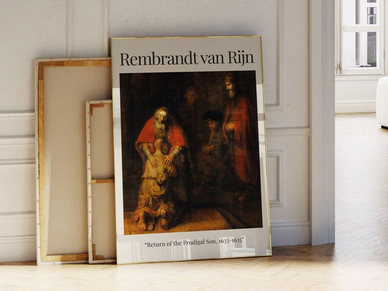 Return of the Prodigal Son, Rembrandt Van Rijn, Famous Painting ...