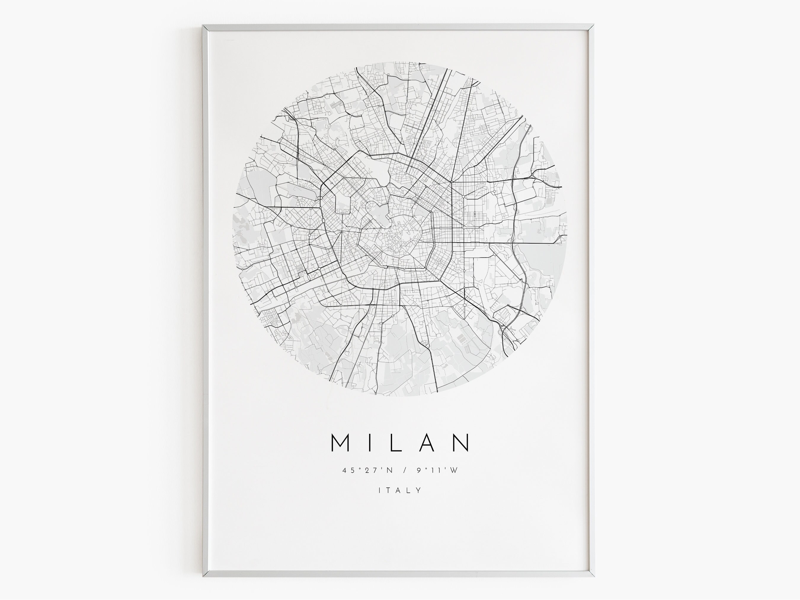 Milan Map Print, Milan City, Milan Map Poster, City Map Print ...