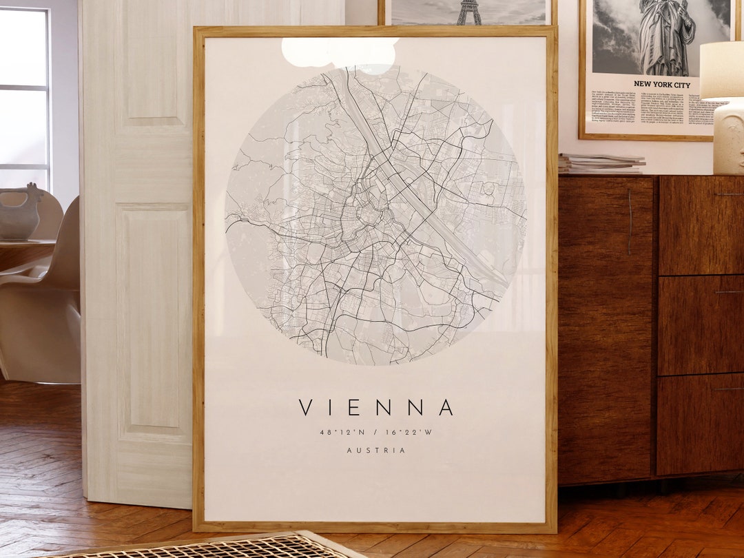Vienna Map Print, Vienna City, Vienna Map Poster, City Map Print ...