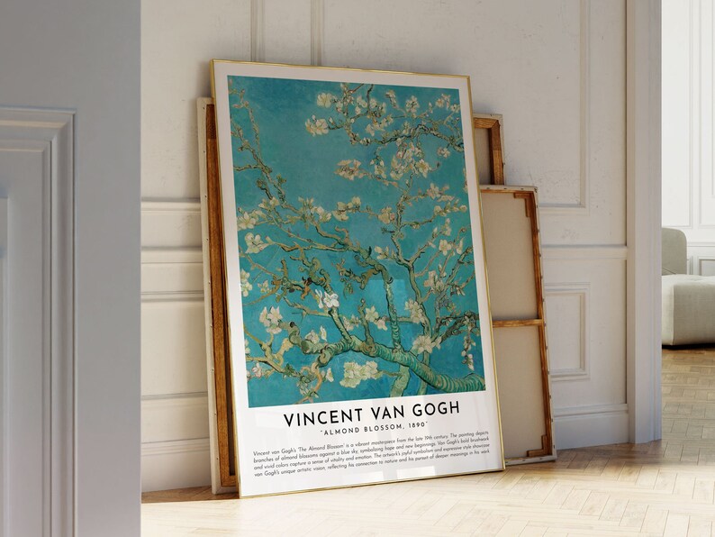 Almond Blossom Vincent Van Gogh Famous Painting Painting - Etsy