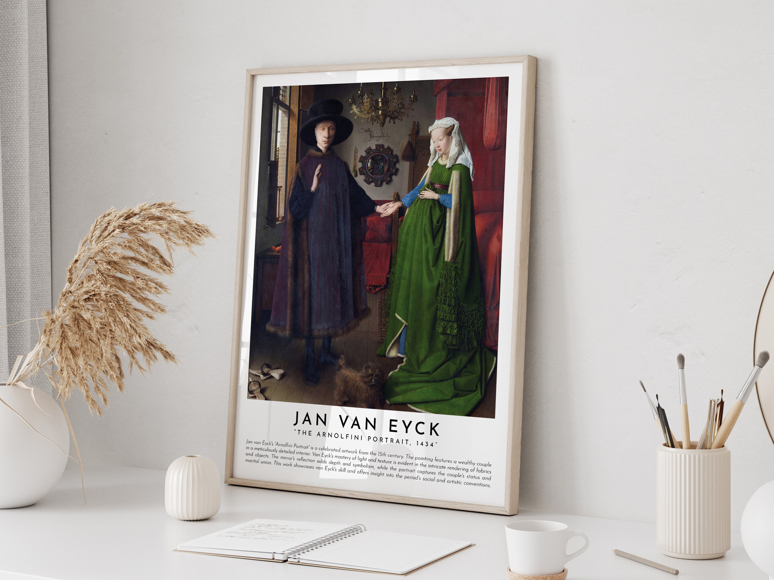 The Arnolfini Portrait, Jan Van Eyck, Famous Painting, Painting Poster ...