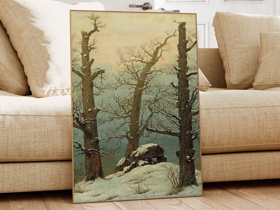 Cairn in Snow, Caspar David Friedrich, Famous Painting, Classic ...
