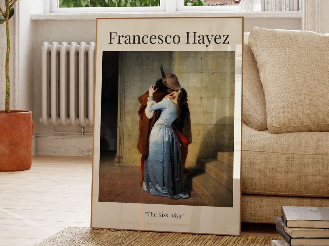 The Kiss, Francesco Hayez, Famous Painting, Painting Poster, Modern ...