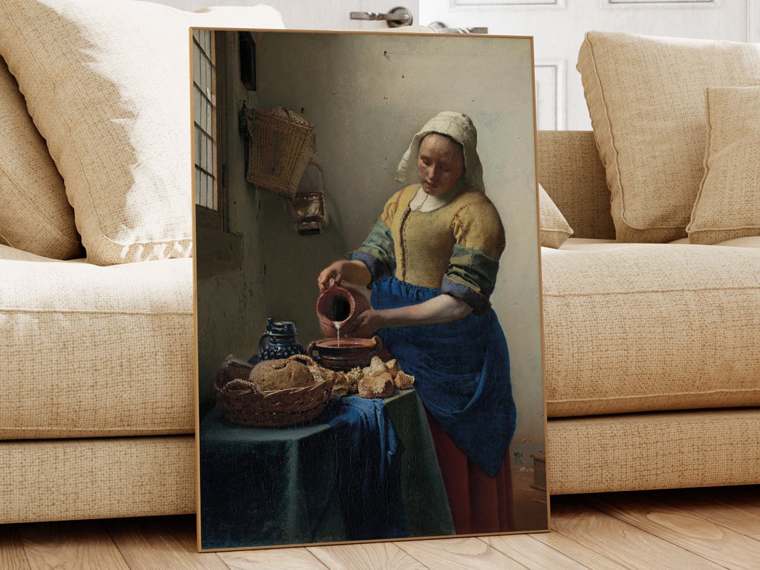 The Milkmaid, Johannes Vermeer, Famous Painting, Classic Painting ...