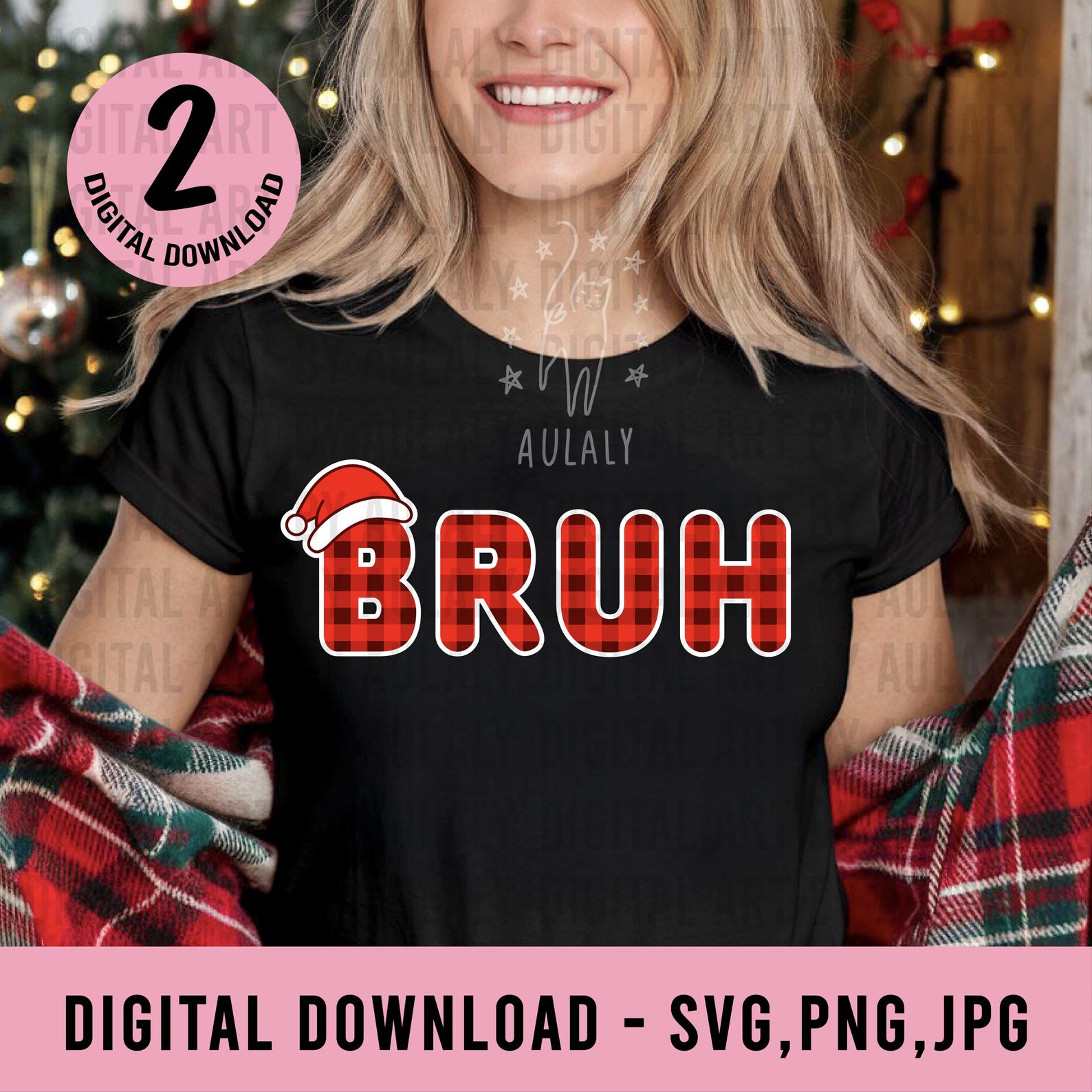 Bruh Christmas Png, Bruh SVG, Bruh Santa Hat, Bruh Pajama, Funny ...