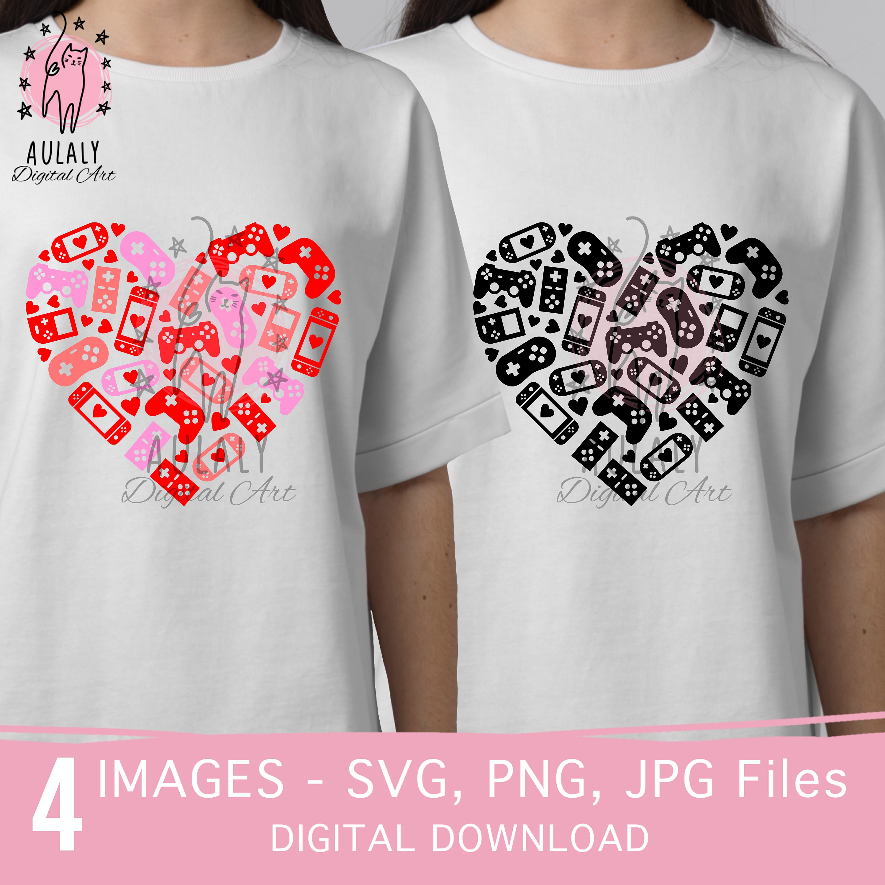 Funny Gamer Valentines PNG, Gamer Heart SVG, Valentine's Day Svg ...